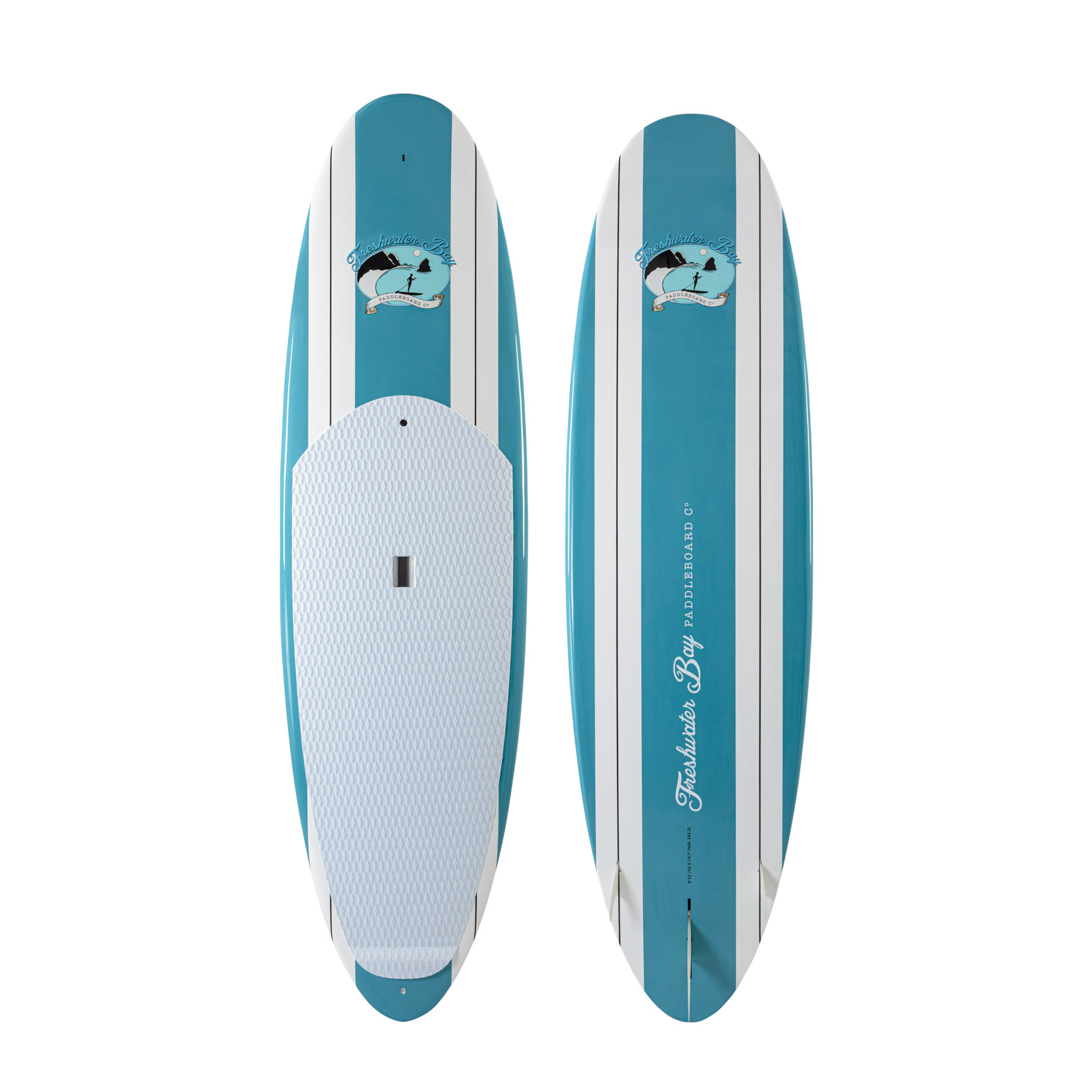 Freshwater Bay Classic SUP - Blue & White - FRESHWATER BAY PADDLEBOARD ...