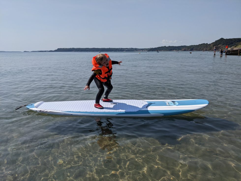Family SUP, with Freshwater Bay Paddleboard Co.’s Classic 9’11 hard ...